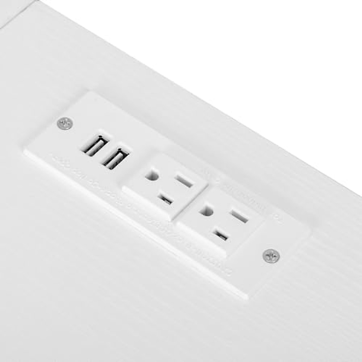 Karl home Computer Desk with Bookshelf, Small Desk Ideal for Home Office, Wood Construction Office Desk with Drawers and Built-in Charge Station for Bedroom, Kids Room, Manicure Table (White)