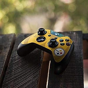 Skinit Decal Gaming Skin Compatible with Xbox One Controller - Officially Licensed NFL Pittsburgh Steelers Double Vision Design