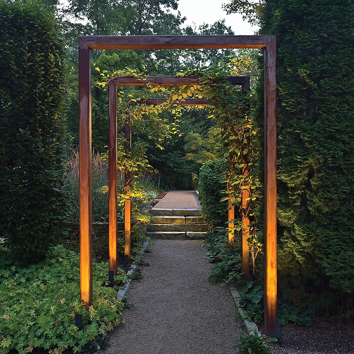 Hinkley Landscape Lighting Shielded Well Light – Highlights Important Landscape Features and Surfaces and Increases Home Security, Bronze Finish with Shield Cover to Protect Light, 15708BZ