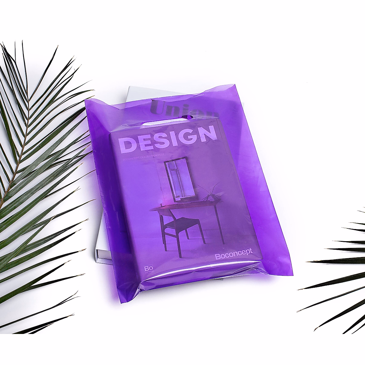 Choice Marts 200 Pink & Purple Merchandise Bags 100 Pink and 100 Purple 9"x12" Bags for Small Business 1.5Mil Thick Glossy Suitable for Retail And Boutiques With Handles