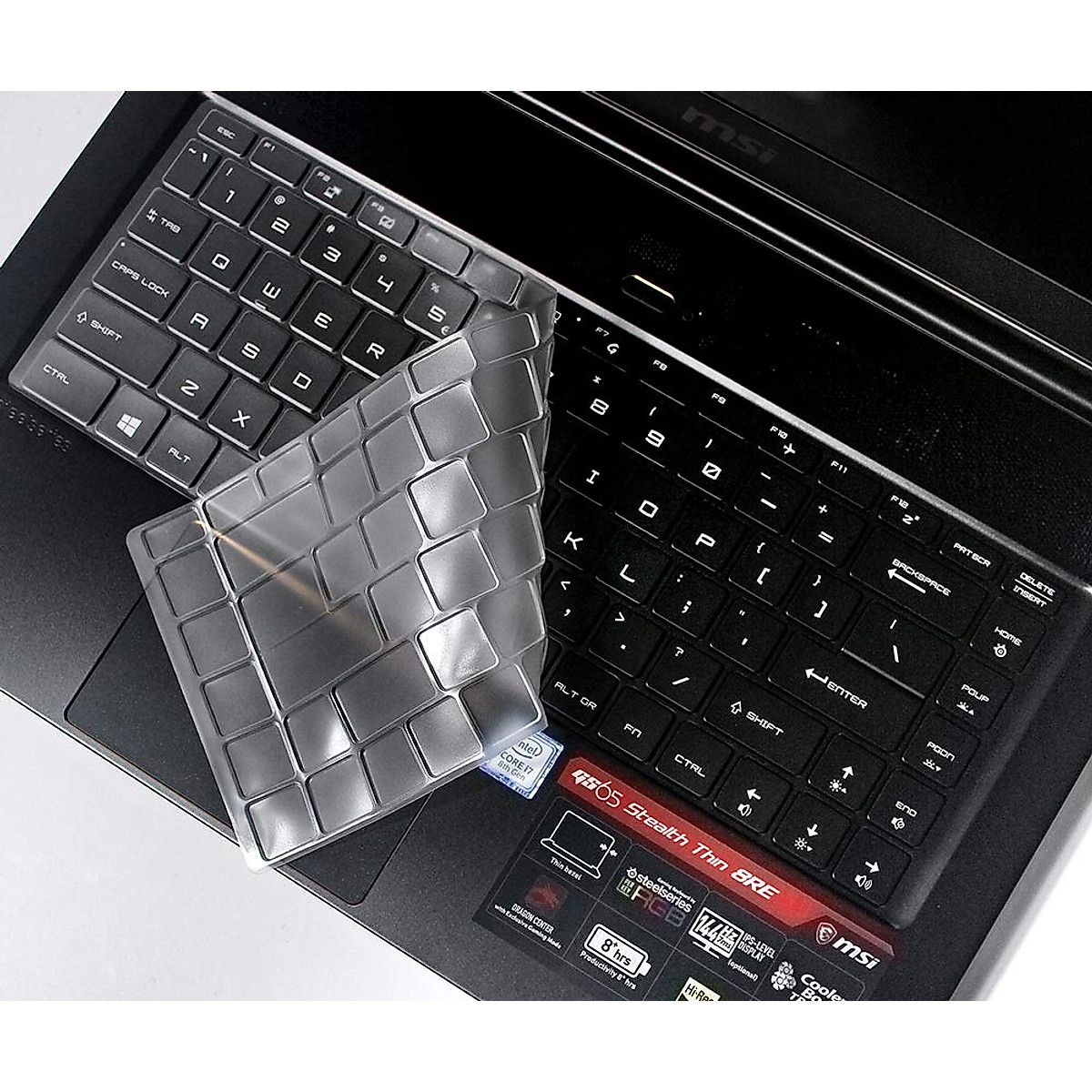 imComor for MSI GS65 GF63 PS63 Keyboard Cover Soft Ultra Thin Clear Skin for MSI GS65 GF63 Stealth Thin 15.6", MSI PS63 P65 WP65 WS65 15.6 Inch/MSI PS42 14 Inch Gaming Laptop Keyboard Protector Skin