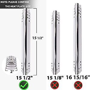 Yiming Grill Replacement Parts for Charbroil Advantage Series 4 Burner 463344116, 466344116 Gas Grill Models. Pipe Burner Tube, Heat Plate Tent Shield, Crossover Tube Replacement Kit for Charbroil.