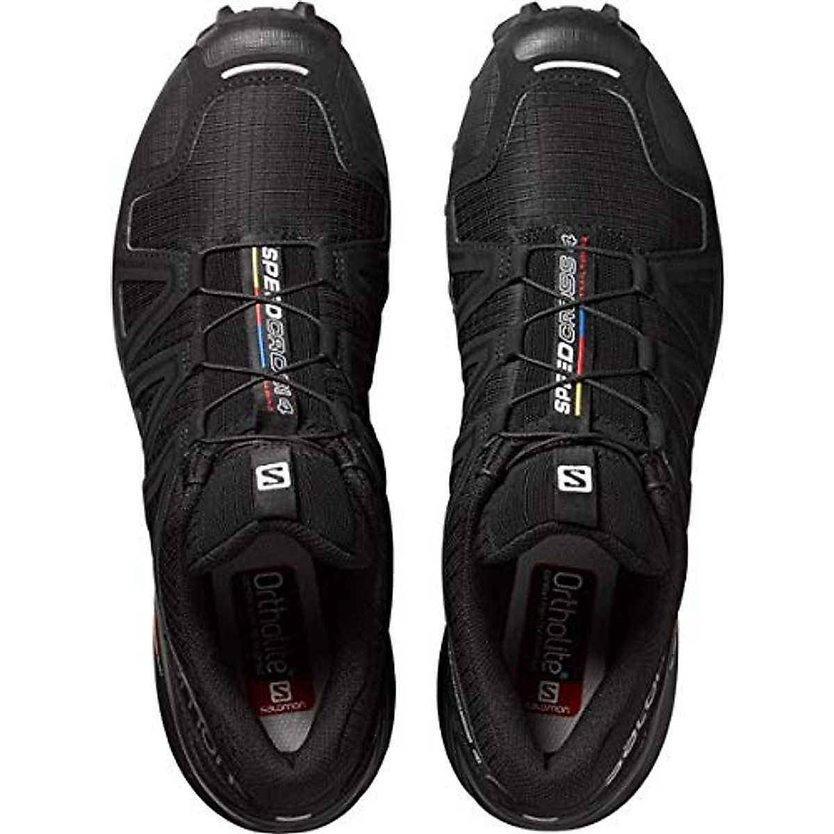 Salomon Men's Speedcross 4 Trail Running, Black/Black/Black Metallic, 7