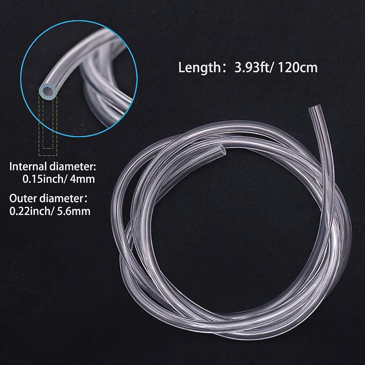 Shintop 100ml Syringe with 15G 1 Inch Blunt Tip Needles and Long Plastic Tubing for Glue Applicator, Experiments and Industrial Use (Pack of 3)