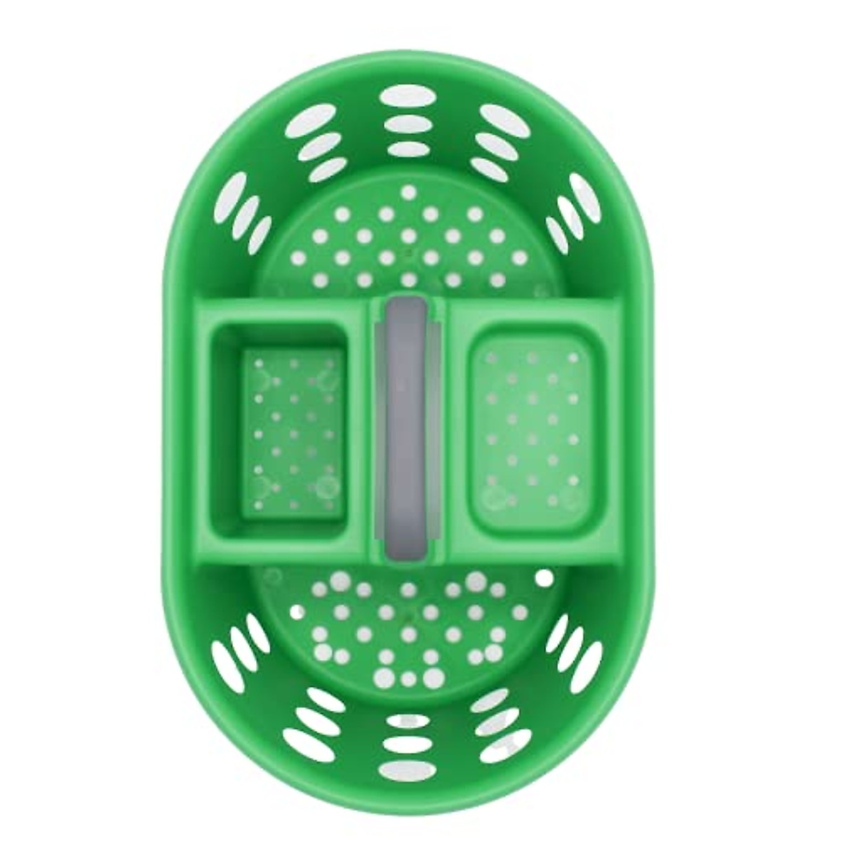 SIMPLYKLEEN Shower Caddy with Handle 2-Pack Plastic Bathroom Storage Organizer, Green Made in the USA