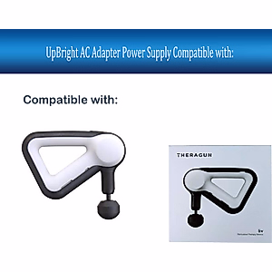 UpBright 12V AC/DC Adapter Compatible with Theragun liv Massager Muscle Gun 10.8V Battery Deep Tissue Massage 2020 LIV2020 LIV-PKG-US LIV-PKG-AU TL-12V-2000mAh DWIN-120170C DWIN-120170Z Power Charger