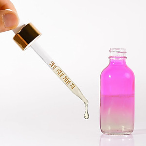 StellaCare Set of 4, 2oz Eye Dropper Bottle, Glass Dropper Bottles, Empty Glass Dropper Bottles, Travel Liquid Bottles