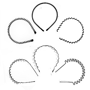 DEEINN Unisex Fashion Headbands, Hair Bands for Outdoor Sports - Wavy Metal Band for Men and Women