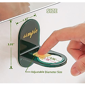 Wsaikis Hand Sanitizer Bottle Rack Hook Wall Mounted Bathroom Bottle Holder Shampoo Rack Hook ,Liquid Soap Holder Self Adhesive Wall Mounted Holder for Bathroom or Kitchen (6pcs Dark Green)