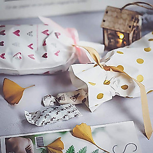 Enjonar 24pcs Treat Bags Party Favor Bags Plastic Drawstring Gift Bags Candy Goodies Bags Food Storage Bags Gift Wrapping Package for Birthday Party Wedding Baby Shower Bridal Shower Holiday Party