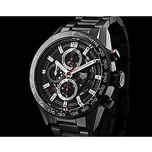 Tag Heuer Carrera Chronograph Automatic Black Dial Mens Watch CAR2090.BH0729