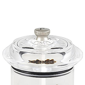 Cole & Mason H83001P Solo Clear Pepper Mill, Precision+, Acrylic, 114 mm, Single, Includes 1 x Pepper Grinder