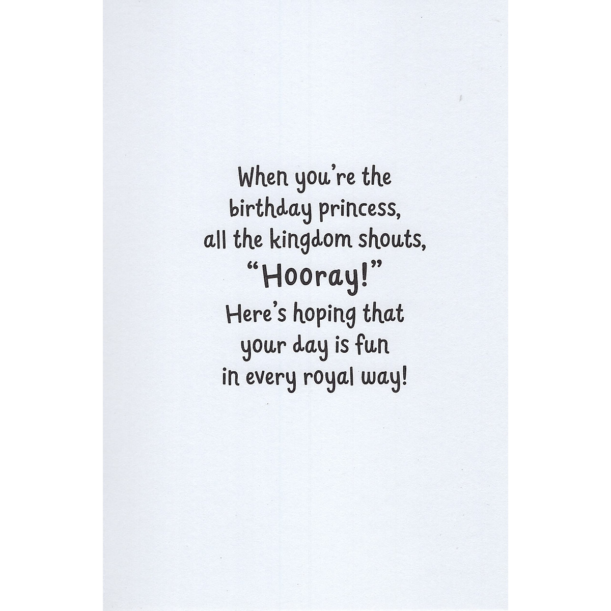 Sofia the First Happy 3rd Third Birthday Princess (Age 3) Card - When You're the Birthday Princess, All the Kingdom Shouts, Hooray!" Here's Hoping That Your Day is Fun in Every Royal Way!