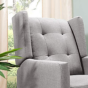 DaVinci Maddox Recliner and Swivel Glider in Misty Grey, Greenguard Gold & CertiPUR-US Certified