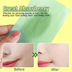 300 Sheets Blotting Paper, HNYYZL Oil Absorbing Sheets for Oily Skin, Oil Control for Face, Makeup Blotting Paper, Natural Oil Absorbing Facial Blotting Sheets for Oily Skin Care (Pack of 3)