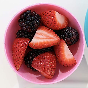 ChooMee Silicone Baby Suction Bowls | Non Slip Extra Strong Suction Base with Durable and Firm Bowl | Ideal for Infant and Toddler Baby Led Feeding | Small 2 CT