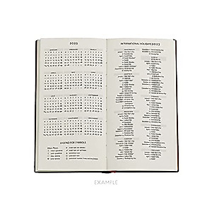 Paperblanks 12 Month Planners 2023 Bavarian Wild Flower | Horizontal | Slim (95 × 180 mm)