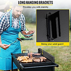 VEVOR Griddle Lid Cover, Work with 28" Blackstone Griddle, Powder Coated Black Carbon Steel Flat Top Griddle Cover, Griddle Cover with Heatproof Handle for Outdoor Griddle