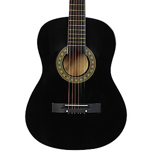 YMC 38" Coffee Beginner Acoustic Guitar Starter Package Student Guitar With Gig Bag,Strap, 3 Thickness 9 Picks,2 Pickguards,Pick Holder, Extra Strings, Electronic Tuner -Coffee