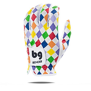 BG Bender Golf Glove | Wear On Left | (Argyle, Mens Large)