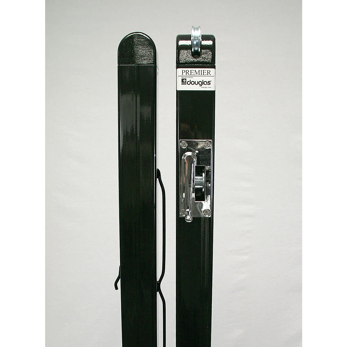 Douglas Premier Square Surface Mount Tennis Posts, Black