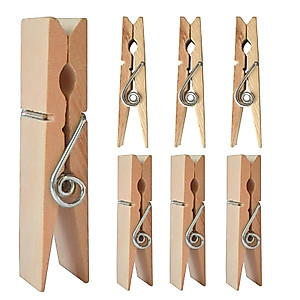 Large Wooden Clothespins Set 20PCS 2.83inch Heavy Duty Clothes Pins for Hanging Laundry Clothes Towels Outside School Classroom Photos Art Crafts Pictures (20)