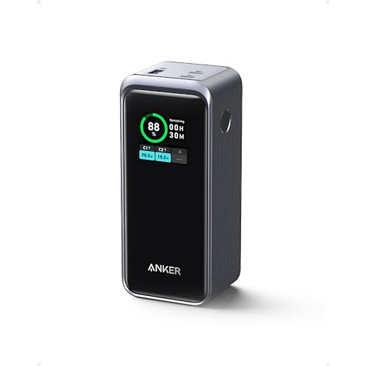 Anker Prime Power Bank, 20,000mAh Portable Charger with 200W Output, Smart Digital Display, 2 USB-C and 1 USB-A Port Compatible with iPhone 15/14/13 Series, Samsung, MacBook, Dell, and More