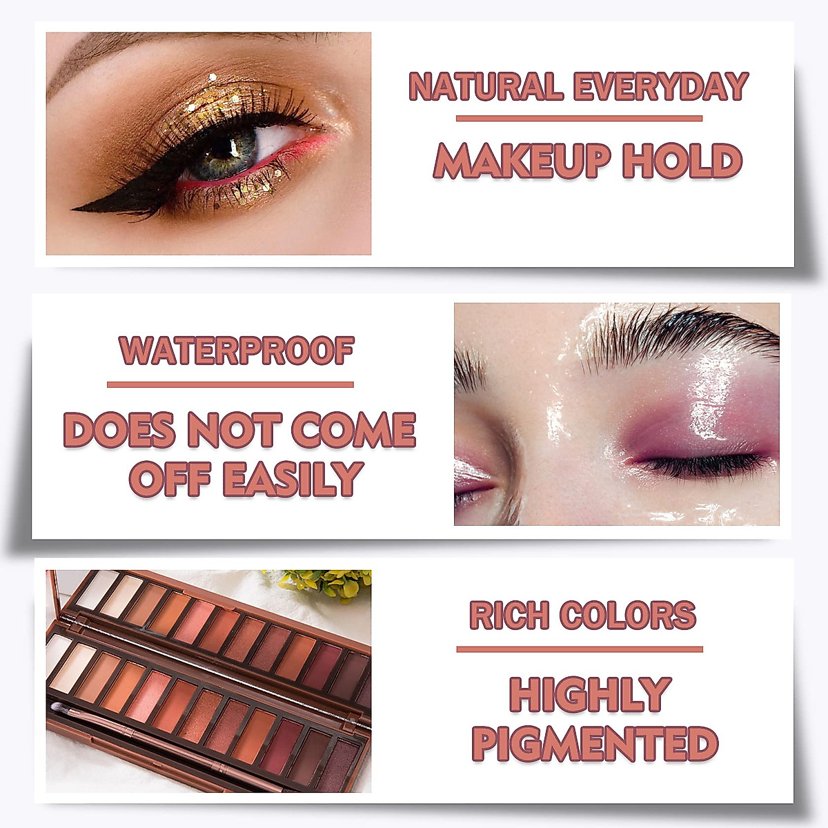 XINGXYUEL 12 Colors Matte Naked Eyeshadow Palette Nude Matte Eyeshadow Palette Shimmer Neutral Eye Shadow Palette Highly Pigmented Eye Makeup Palettes with Brush(Set A Matte)