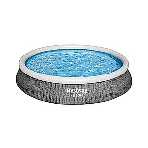 Bestway Fast Set 13' x 33" Round Inflatable Above Ground Pool Set | Includes 530gal Filter Pump
