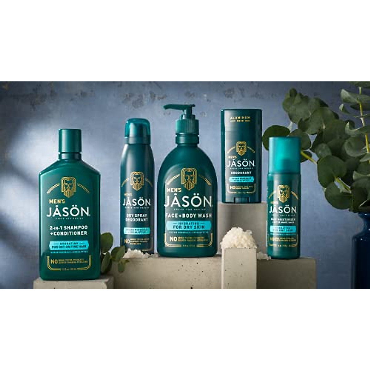 Jason Men's Hydrating 2-in-1 Shampoo and Conditioner, 12 oz