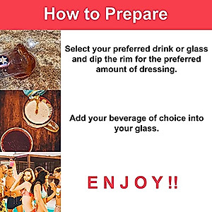 Cinco de Mayo Tropical Rim Dip Cocktail Rim Dressing (1 x 7.6 oz. Container)