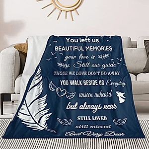 Fouca Bereavement Gifts Blanket, Memorial Gift for Loss of Loved one, Sympathy Gift, in Memory of Loved One Gifts, Condolence Gifts, Remembrance Gifts for Loss of Loved One Throw Blanket 60" x 50"