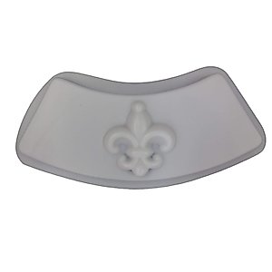 Fleur De Lis Curved Border Edging Plastic Craft Mold use with Concrete or Cement for Making Garden Stones 5028