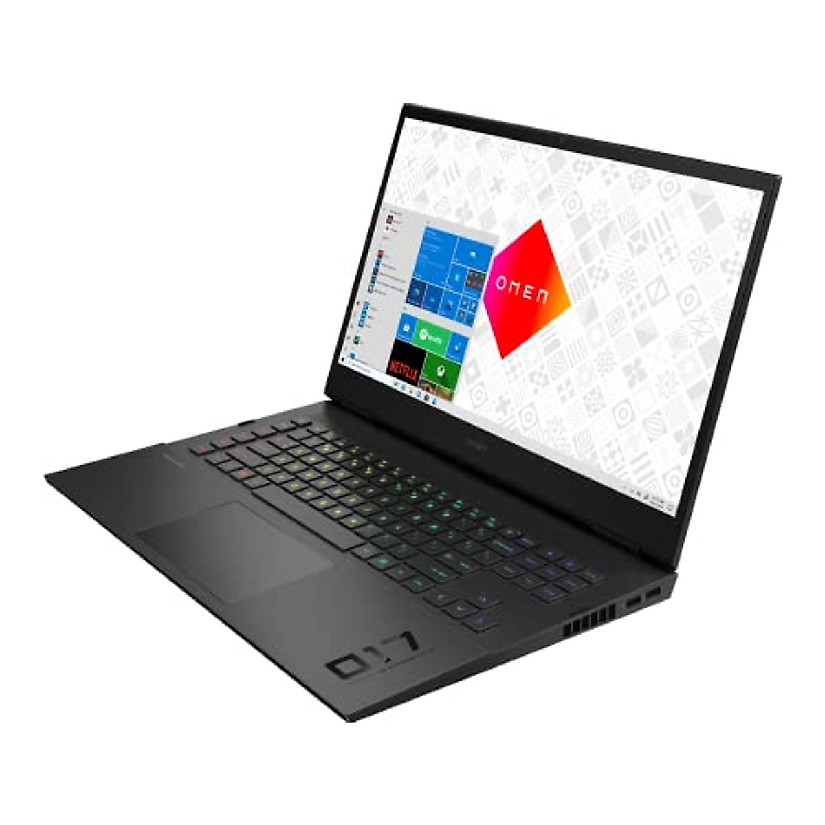 HP 2023 Omen 17.3" 165 Hz IPS QHD Gaming Laptop Intel 16-Core i7-12800HX 64GB DDR5 2TB NVMe SSD NVIDIA GeForce RTX 3070Ti 8GB GDR6 WiFi AX RJ45 HDMI m-DP Thunderbolt4 RGB KB Windows 11 Pro w/ RE USB