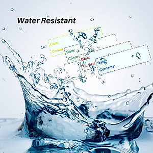 450pcs Smatagee Removable Freezer Labels,1 x 3 Inch Food Storage Stickers,Self-Adhesive Date Labels-Waterproof Oil-Resistant Easy Clean Leaves no Residue,4 Colors Labels 3 Rolls