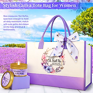 Birthday Gifts for Women -Purple Happy Birthday Gift Basket for Mom, Wife, Girlfriend, Sister, Her, Pillow/Blanket/Tote Bag/Self Care Package Get Well Soon Baskets for Women