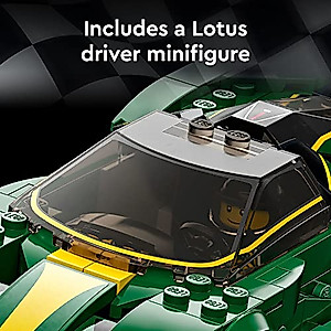 LEGO Speed Champions Lotus Evija 76907 Race Car Toy Model for Kids, Collectible Set with Racing Driver Minifigure