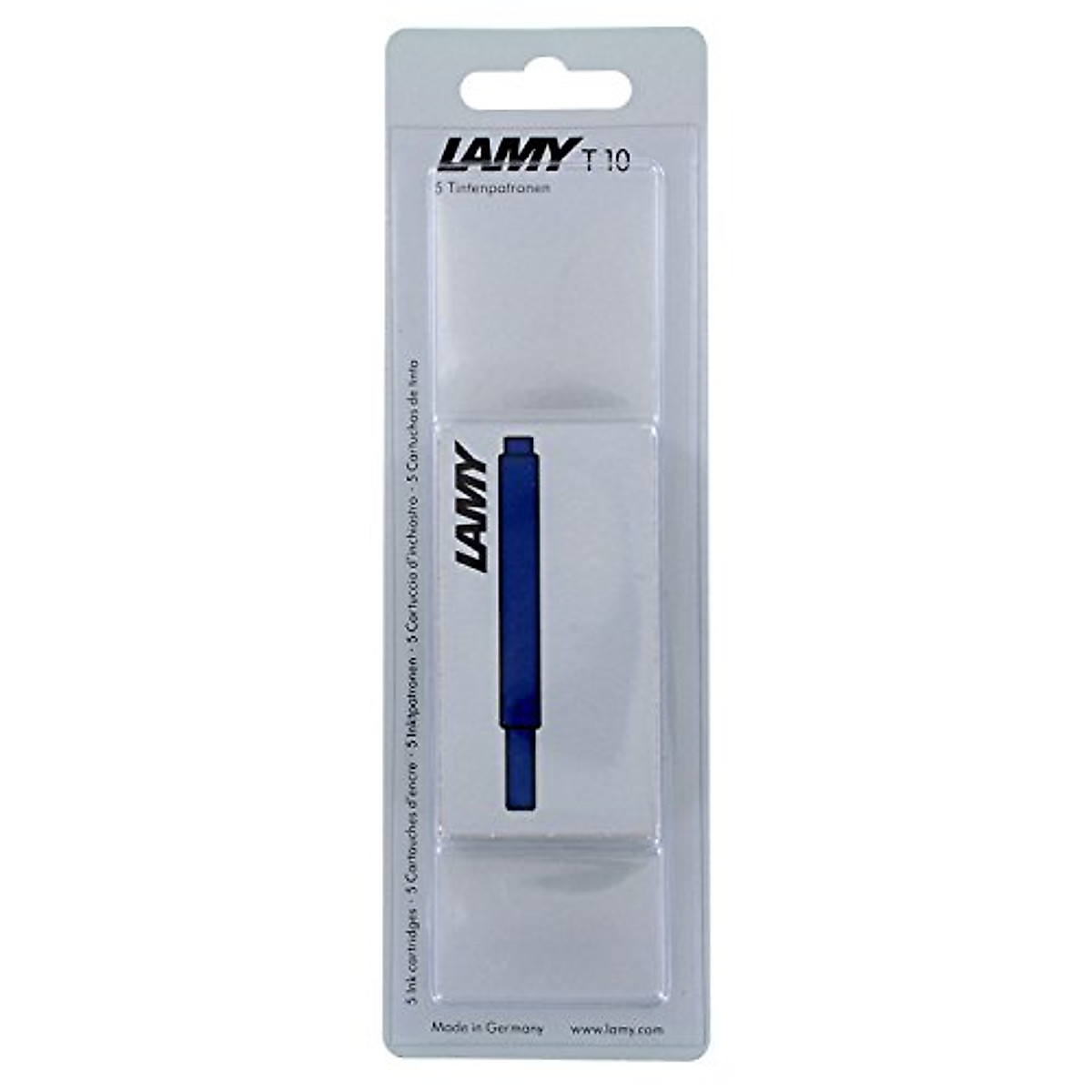 Lamy Fountain Pen Ink Cartridges, Black/Blue Ink, 4 Packs of 5 Cartridges (LT10BKBL)