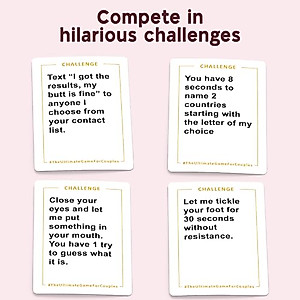 The Ultimate Game for Couples, Great Conversations and Fun Challenges for Date Night - Perfect Romantic Gift for Couples