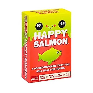 Exploding Kittens Happy Salmon Family-Friendly Party - Card Games for Adults, Teens & Kids