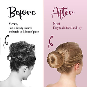 Women's Hair Bun Maker French Twist Hair Fold Wrap Snap by Andlane (1 Brown, 1 Light Brown)