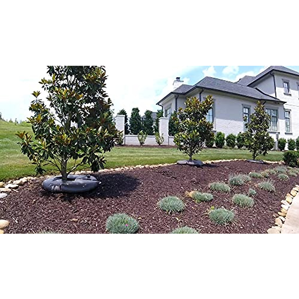 Garden Armor New Easy Fill Cap 15 Gallon Slow-Release Tree Watering Ring - Slow Release Watering Ring - Tree Irrigation - Plant Irrigation - Garden Irrigation - Watering Donut