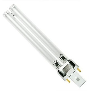 Lutrace - 9W, 9 Watt, InDuct R-18D UV Bulb R18, R18W, R18D & D100, D200 & A200 Lamp, Bulb G23 2 Pin Base, Guaranteed for One Year