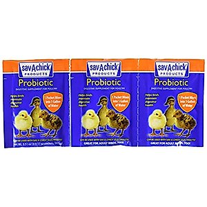 Sav-A-Chick 9 Probiotic Supplements-(3 Packages with 3 Packets, 3 Count (Pack of 3)