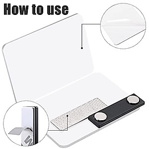 50 Set Magnetic Name Badges and Large Blank DIY Name Tag Badge Holders with Magnetic Plastic Name Tag for Personalized Jacket Shirts Office School Supplies (3.38 x 2.13 Inch)