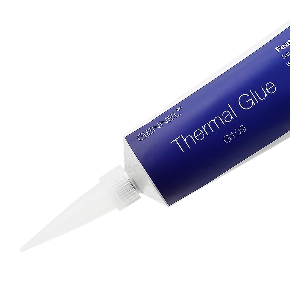 GENNEL G109 75Grams Thermal Glue, Thermal Conductive Plaster, Silicone Viscous Adhesive Compound for LED GPU Chipset Printer MOSFET Heatsink Cooling Sealing