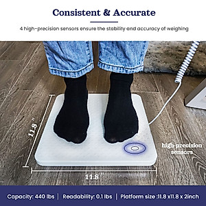 Tetuga Medical Scale - Heavy Duty 440 lb High Capacity Wrestling Scale for Body Weight with Easy to Read LCD Display Physician Scale, Professional Medical Grade Scale for Doctor Home Gym Office