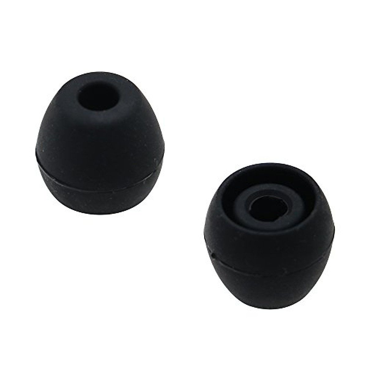 ALXCD Ear Tip for Tour2 Beats Tour UrBeats Earphone, 4 Pair SML & Double Flange Durable Soft Silicone Replacement Ear Bud Eartip, Fit for Beats Tour Urbeats Tour 2 Earphone [4 Pair] (Black)