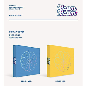 The Boyz - Bloom Bloom [Bloom ver.] (2nd Single Album) CD + 88p Photobook + POP-UP Card + Name Sticker + Photo Letter + Photocard