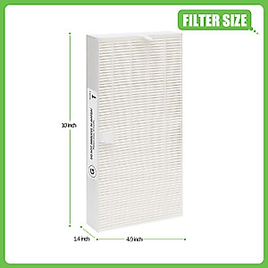 Hichoryer HRF-G Replacement Filter, Compatible with Honeywell HPA020B HPA020 & HPA030B HPA030 & HPA075/080 Series and HPA175/180 Series Air Purifier, Part Number HRF-G1/HRF-G2 4 Pack